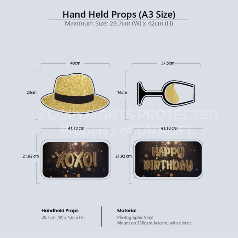 Hand Held Props (A3 size) - 5pcs | dna LIFE | e.shop